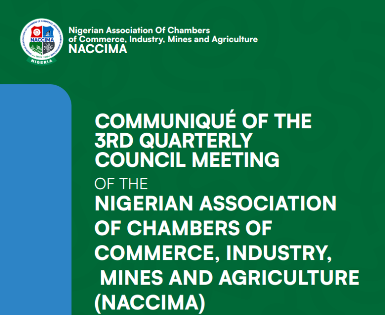 NACCIMA – Nigerian Association of Chambers of Commerce, Industry, Mines ...